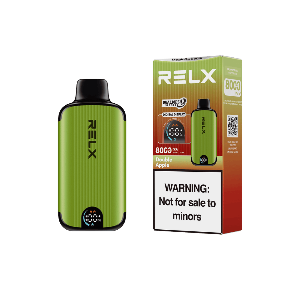 RELX MagicGo 8000 Puffs – Dual Mesh Coil Disposable Vape – Vapingpuff